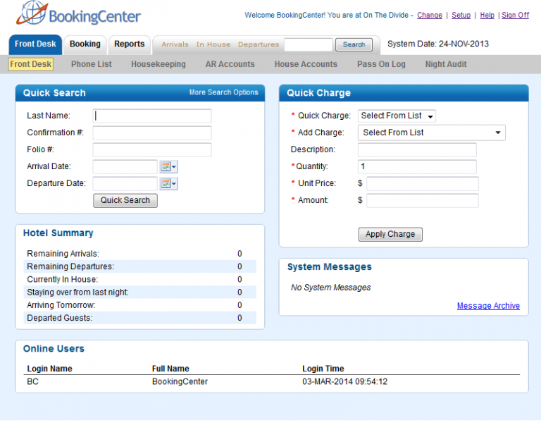 Full-Featured Property Management System - BookingCenter PMS