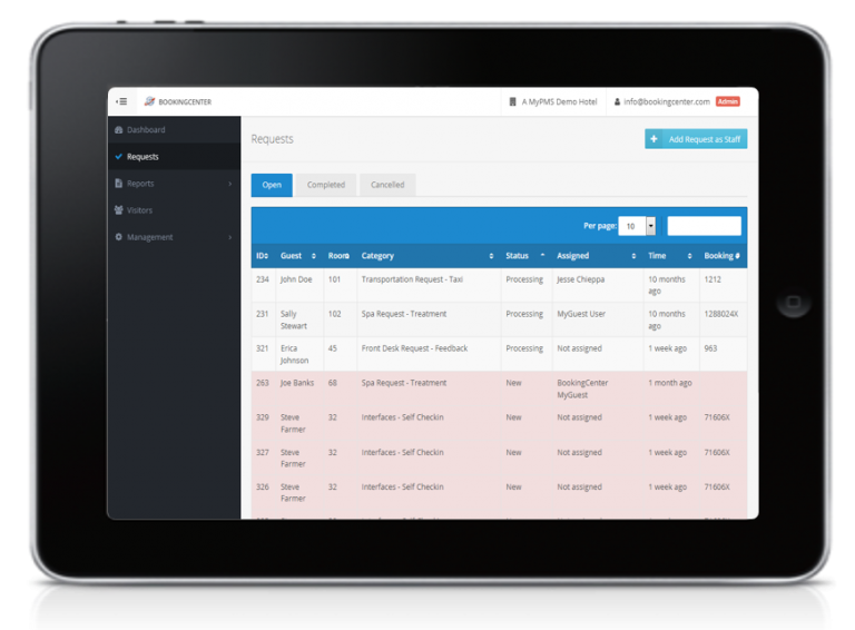 MyGuest | Mobile Concierge and Guest Request System – BookingCenter PMS